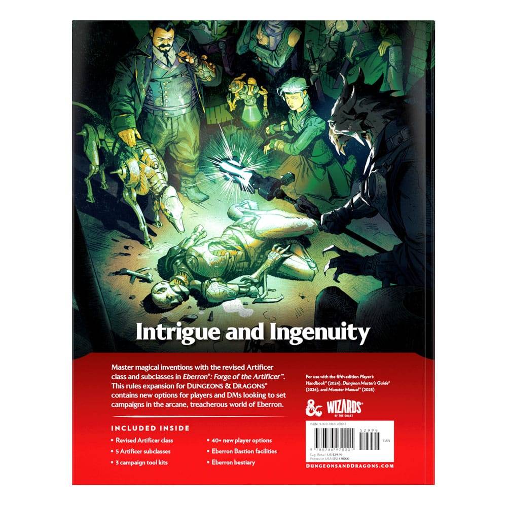 Dungeons & Dragons RPG Rules Expansion Book Eberron: Forge of the ...